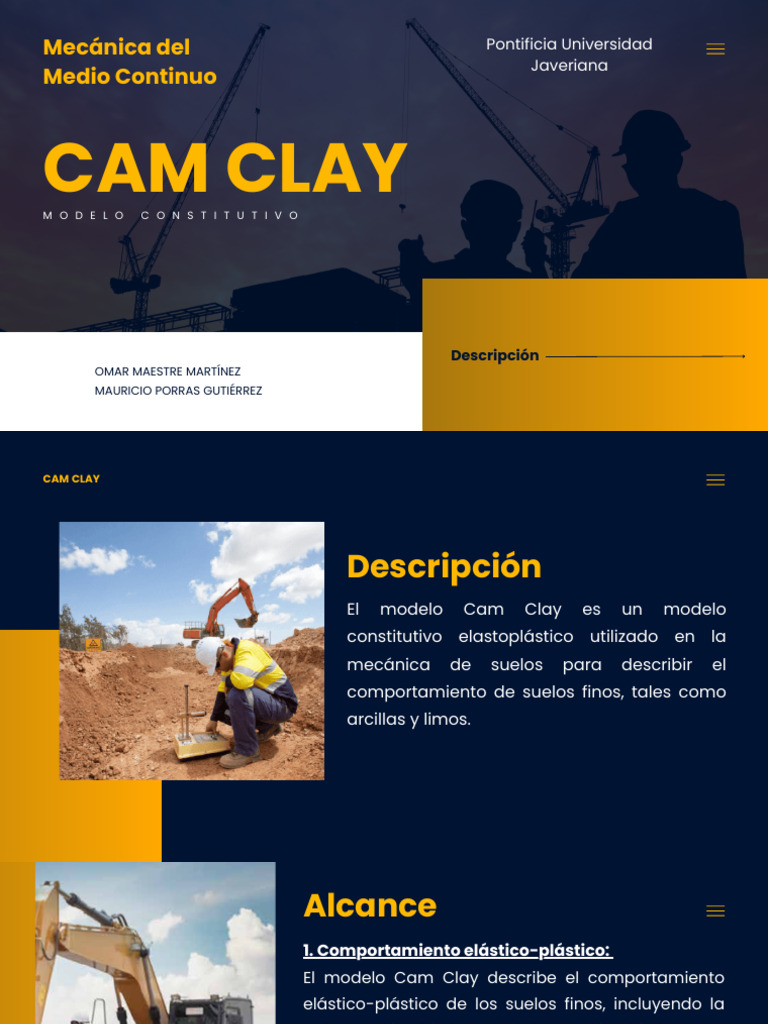 Modelo Cam Clay en mecánica de suelos | PDF | Elasticidad (Física ...