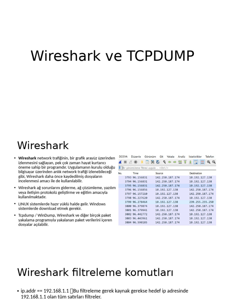 5 - Wireshark Ve Tcpdump 2 | PDF