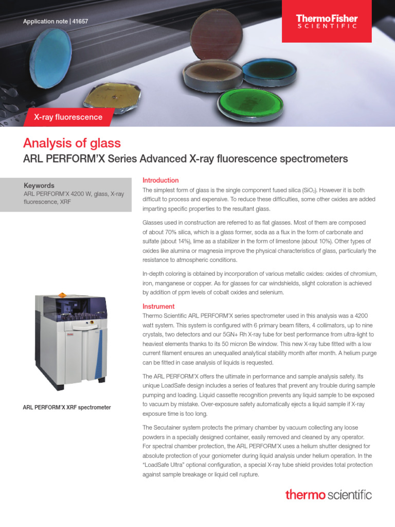 XR-AN41657-ARL PERFORMX-Glass-0412 | PDF | Glasses | Materials