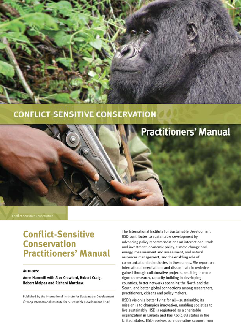 Conflict-Sensitive Conservation Practitioners’ Manual | PDF ...