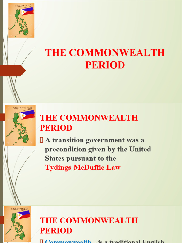 The Commonwealth Period 2 1 | PDF | Empire Of Japan | Philippines