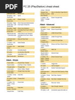 EA Sports FC 24 Controls Cheat Sheet | PDF | Sports | Team Sports