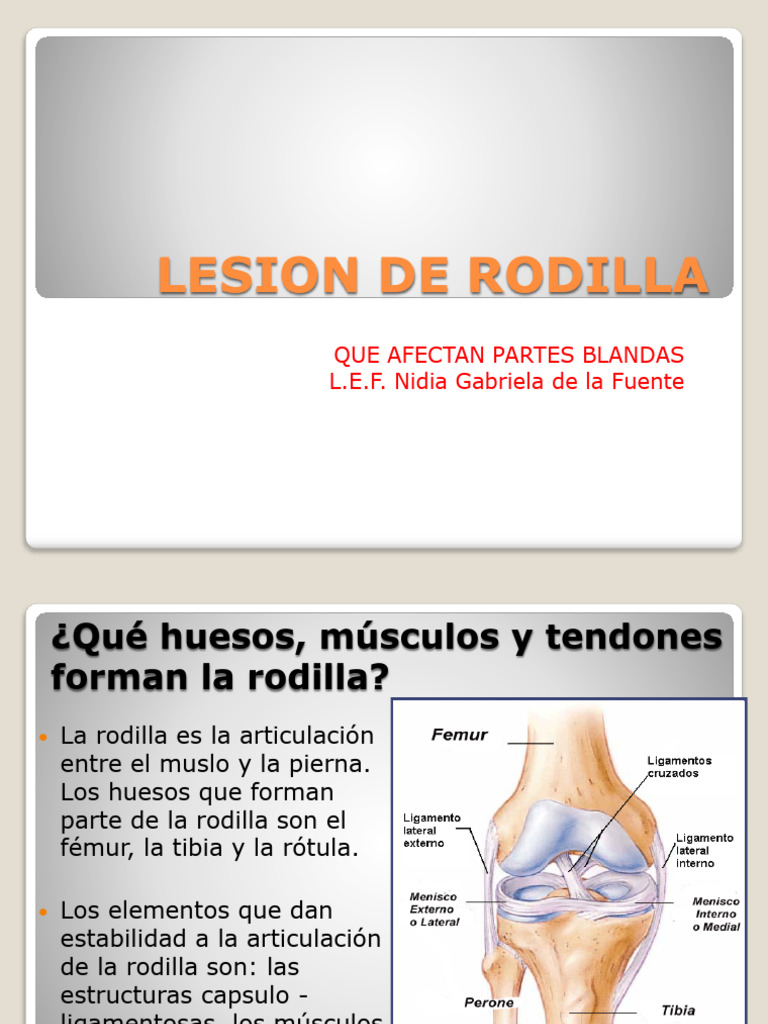 Lesiones en Rodillas | PDF | Rodilla | Articulaciones