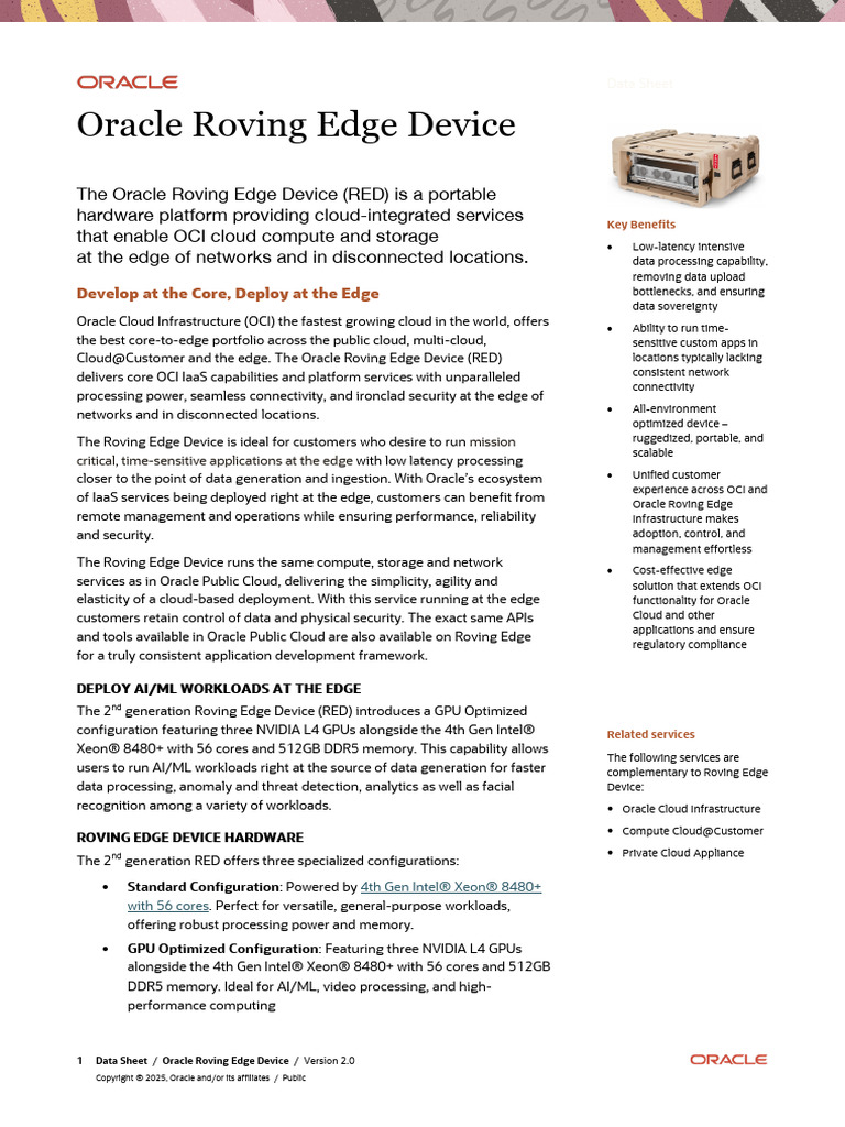 Oracle+RovingEdge Gen2 Apr25 | PDF | Cloud Computing | Graphics ...