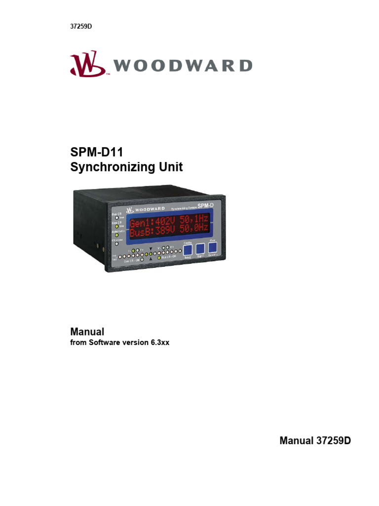 SPM-D11 Synchronizing Unit: Manual | PDF | Power Supply | Electric ...