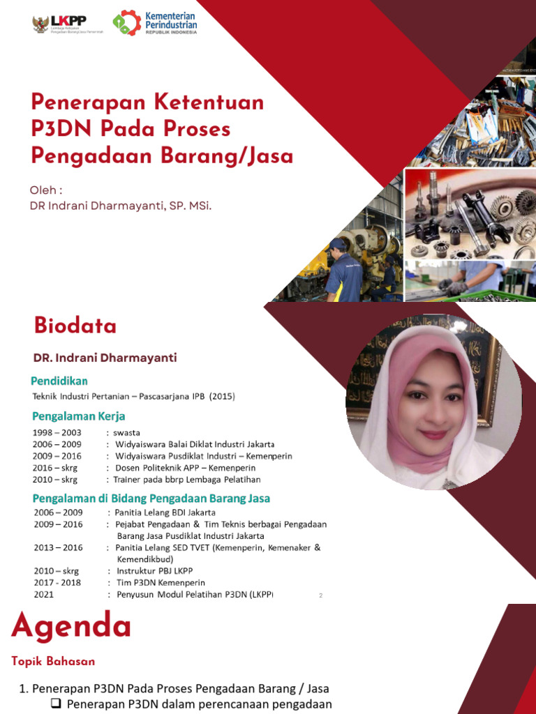 Penerapan Ketentuan P3DN Pada Proses Pengadaan BarangJasa | PDF
