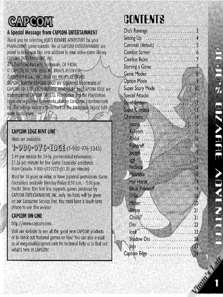 Jojo S Bizarre Adventure Pdf