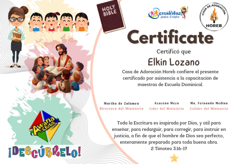 White Colorful Animated Playful Kindergarten Graduation Certificate | PDF