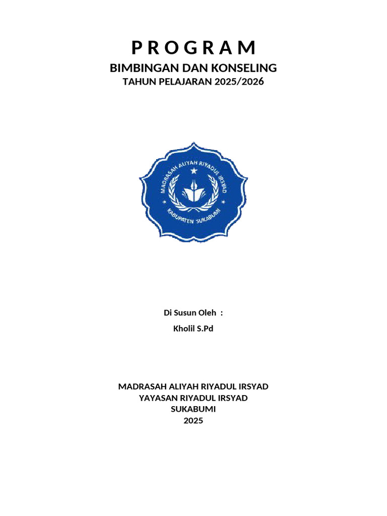 Contoh Rencana Pengembangan Diri Program BK | PDF