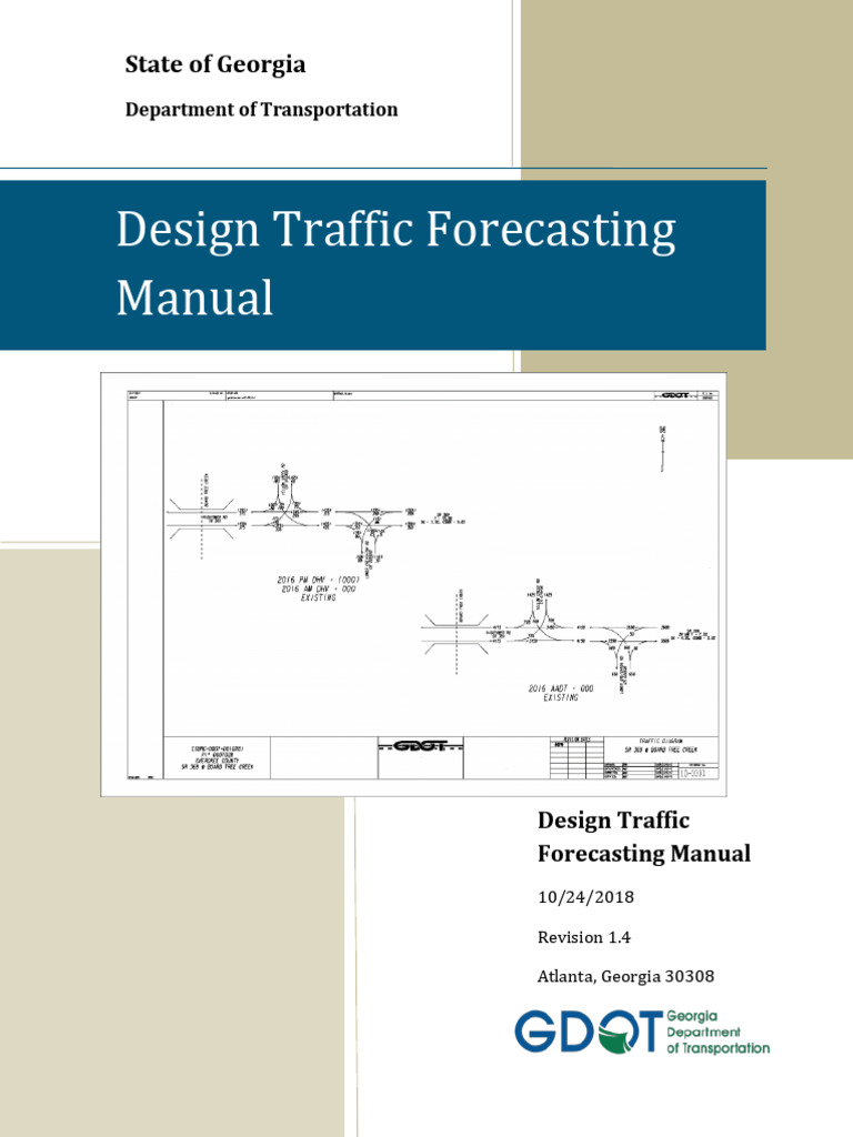 GDOT Design Traffic Forecasting Manual | PDF | Traffic | Intersection ...