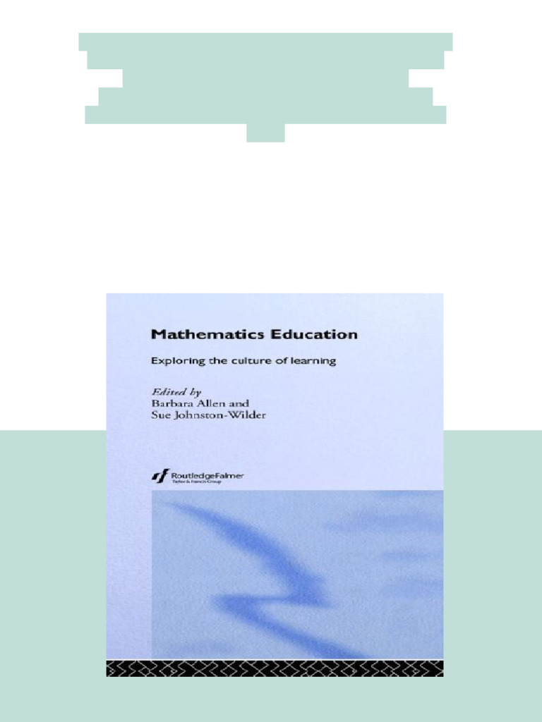 (Ebook) Mathematics Education: Exploring the Culture of Learning ...