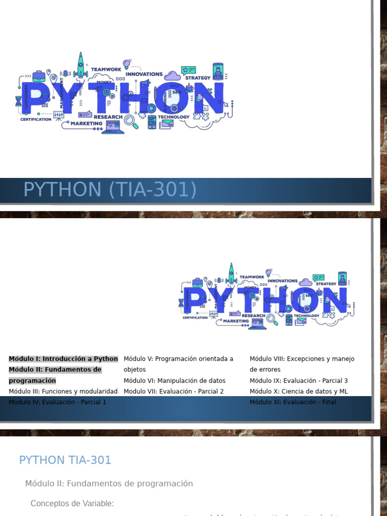 Clase M2 - Fundamentos de Programación | PDF | Python (lenguaje de programación) | Lenguaje de ...