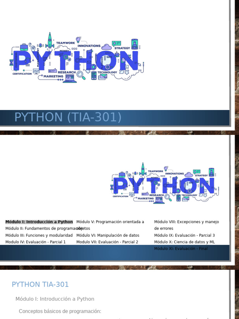 Clase M1 - Introduccion A Python 2 | PDF | Python (lenguaje de programación) | Programación de ...
