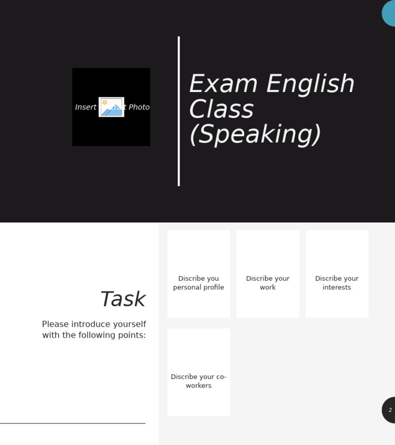 Speaking 1A - Exam | PDF