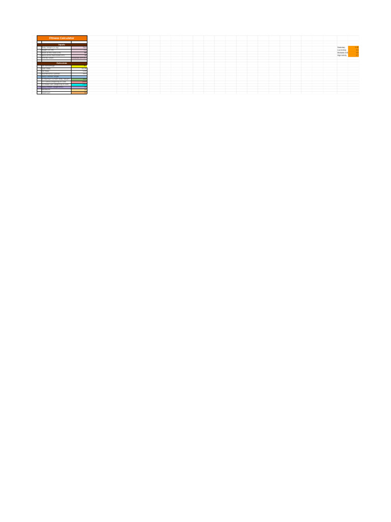 Fitness Calculator: Body Metrics & Targets | PDF