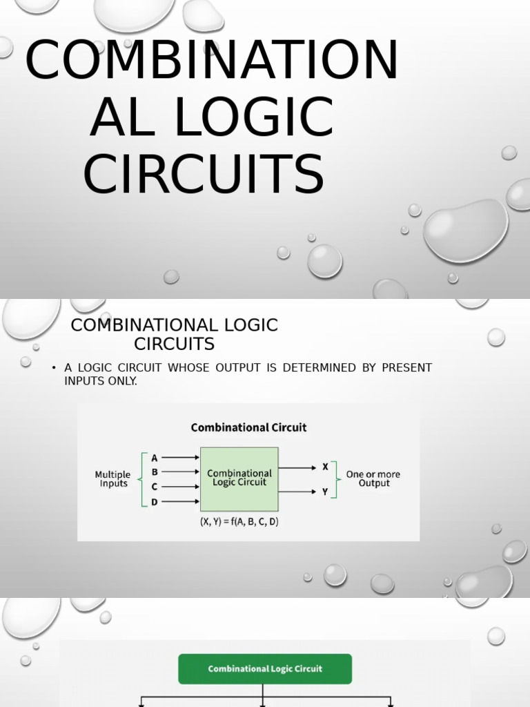 Combinational Logic Circuits Overview | PDF | Digital Electronics ...