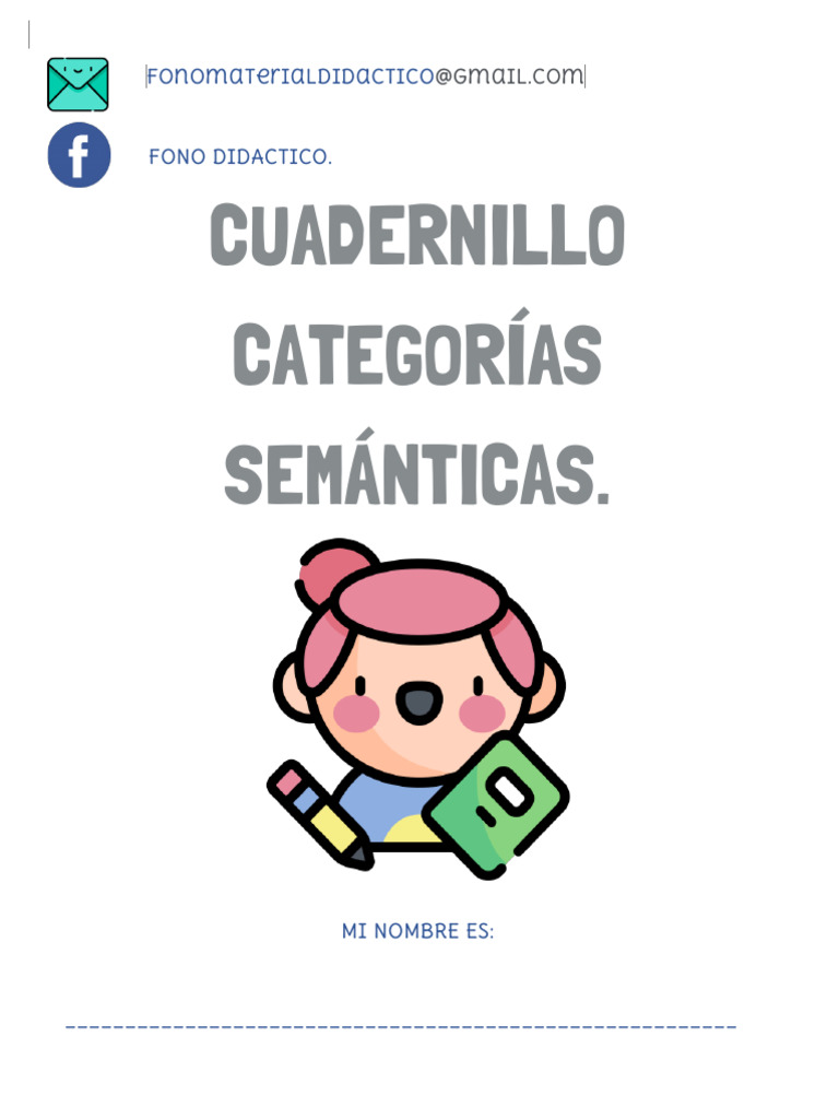 Cuadernillo Categorias Semánticas 1 | PDF