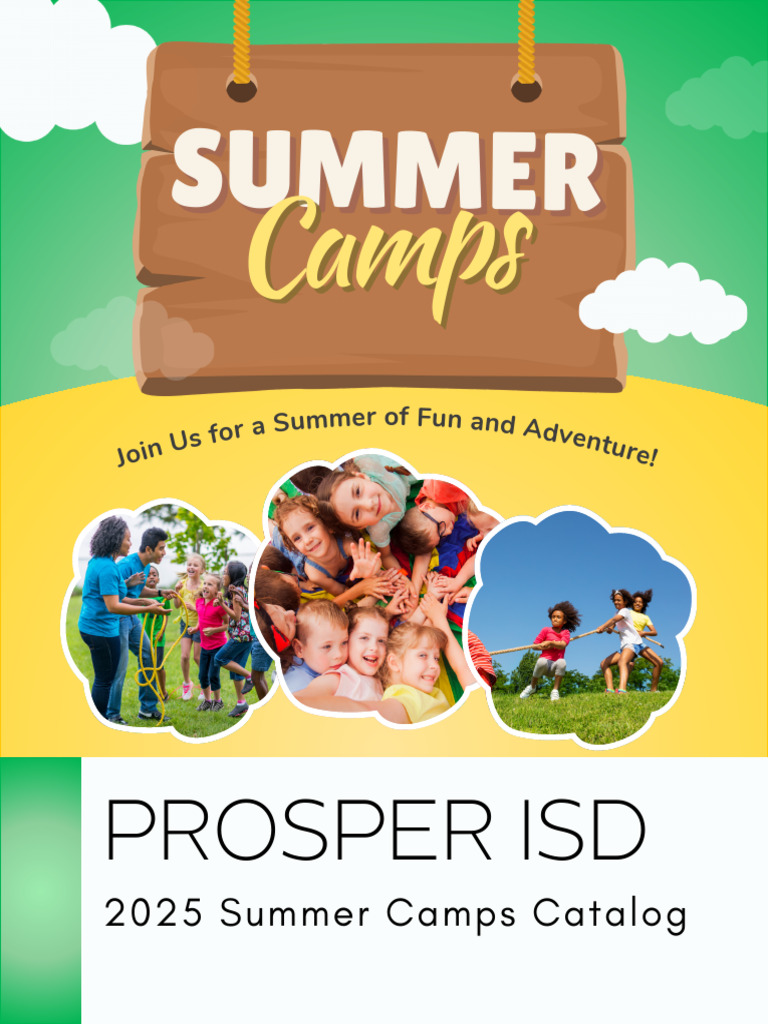 Prosper ISD Summer Camps 2025-2026 | PDF