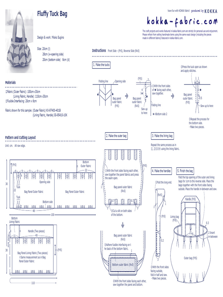 Fluffy Tuck Bag | PDF