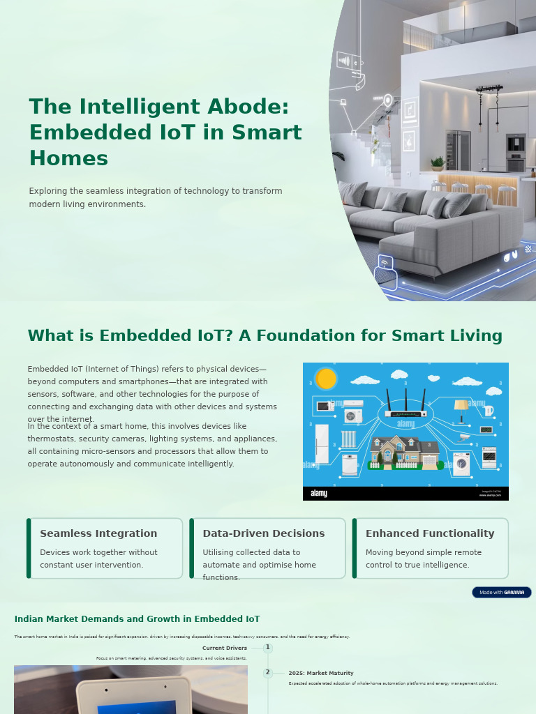 Embedded IoT in Smart Homes Explained | PDF | Internet Of Things | Home ...