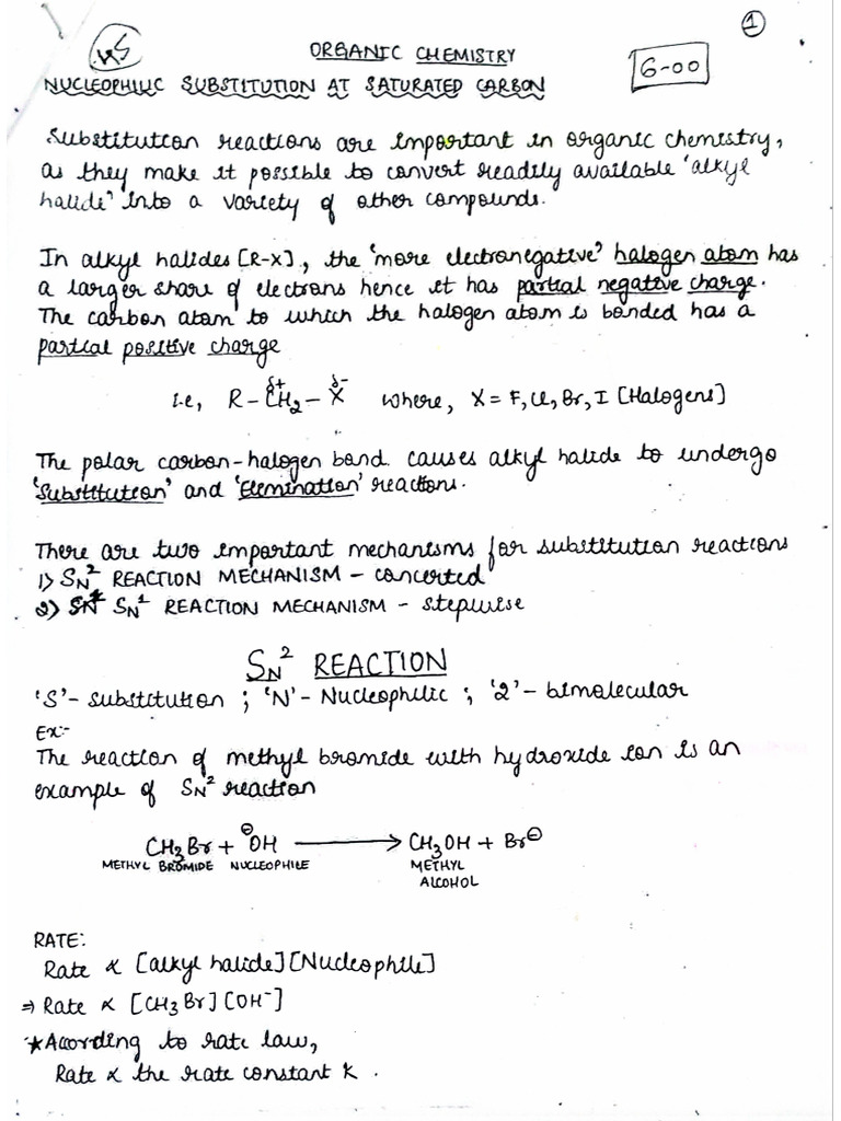 SN1 and SN2 | PDF