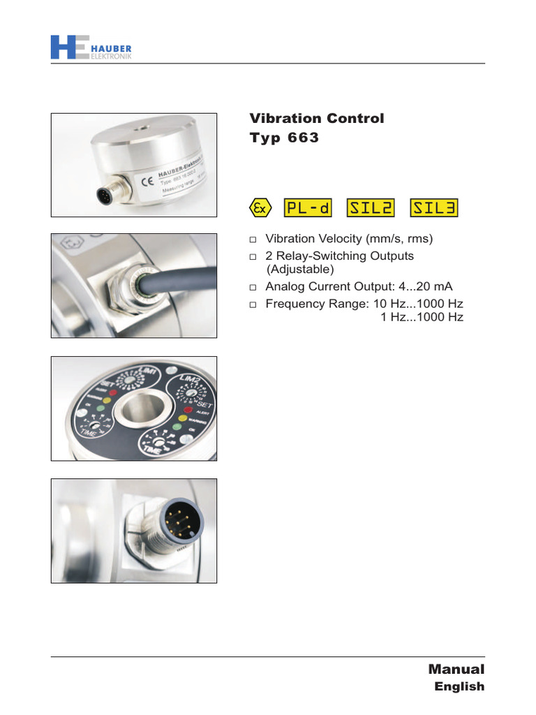 Vibration Control Typ 663 Manual | PDF | Electronics | Electricity