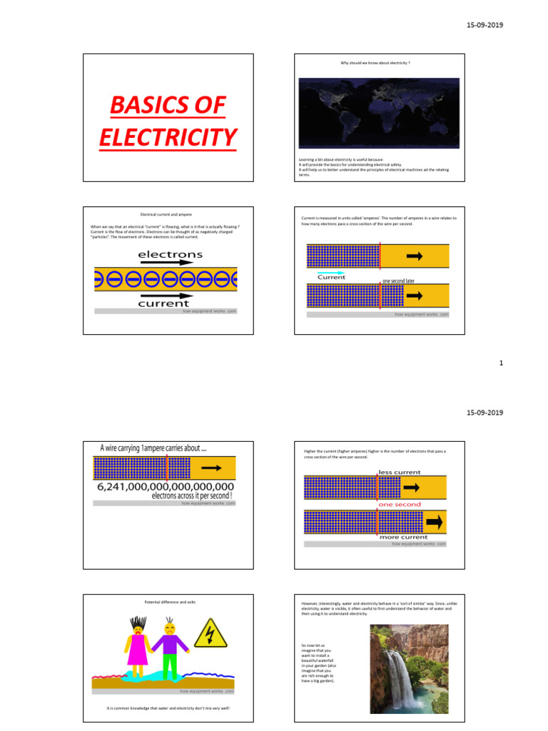 Basics of Electricity | PDF | Voltage | Electric Current