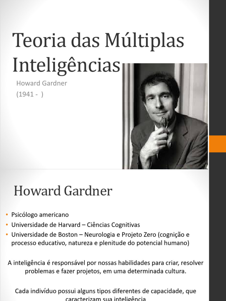 Teoria das Múltiplas Inteligências de Gardner | PDF | Inteligência ...