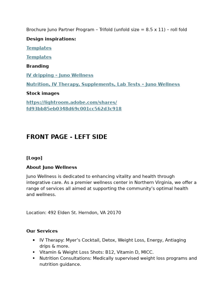 Brochure Juno Partner Program 20250827 | PDF | Health Care | Medicine