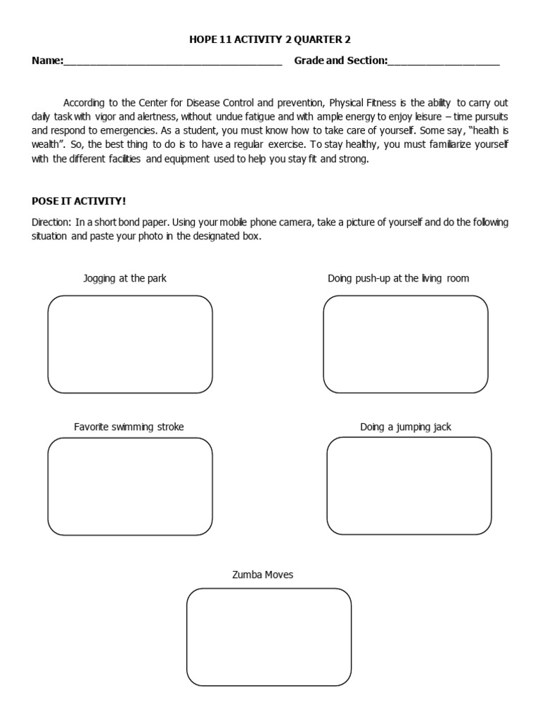 Hope 11 Activity 2 Quarter 2 | PDF