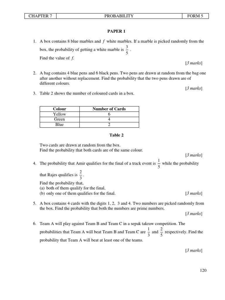 Probability New | PDF | Leisure | Sports