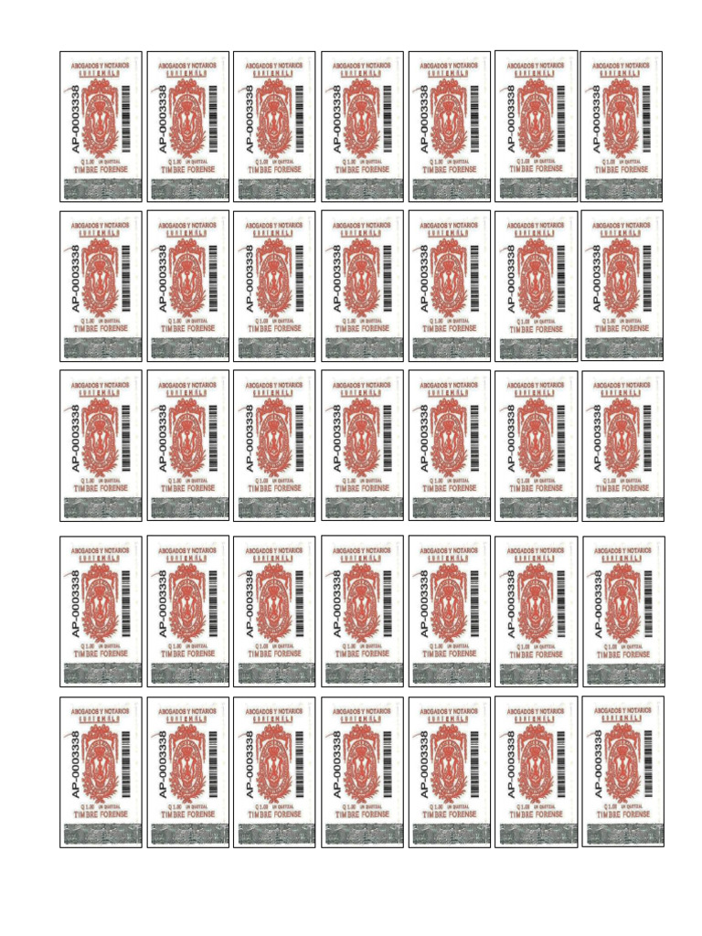 Timbre Forense Q1.00 | PDF