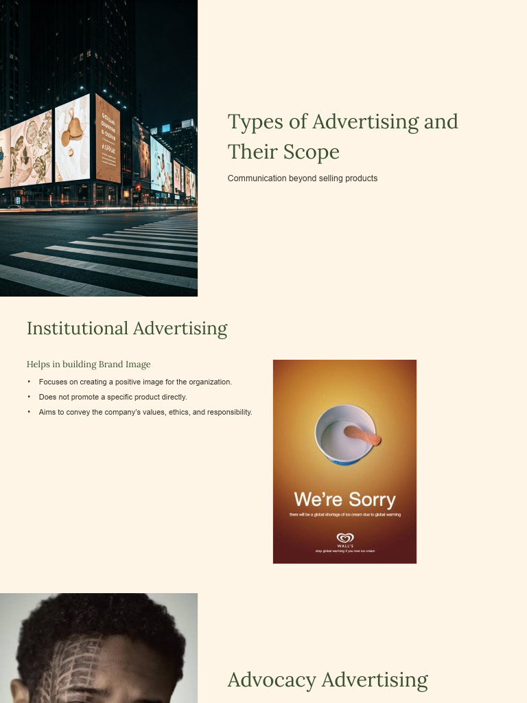 Types of Advertising and Their Scope | PDF | Brand | Advertising