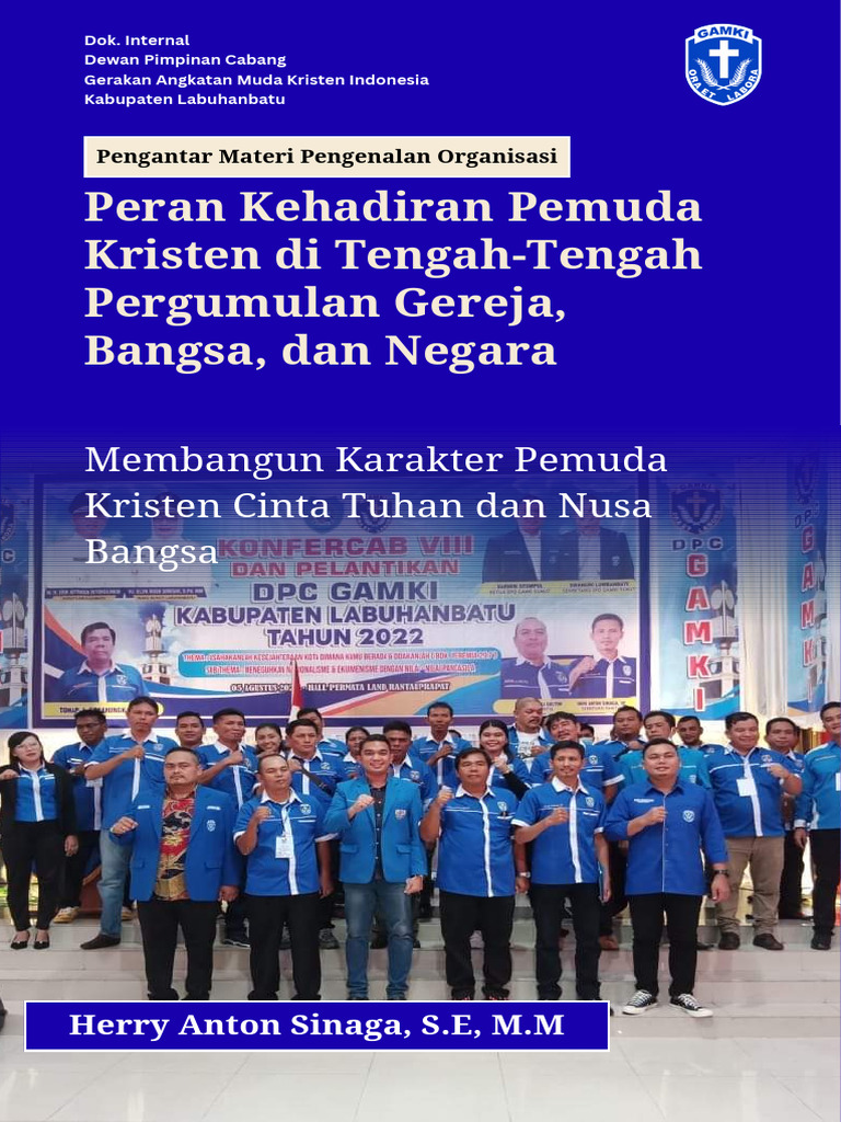 Pengenalan GAMKI untuk Pemuda Kristen | PDF