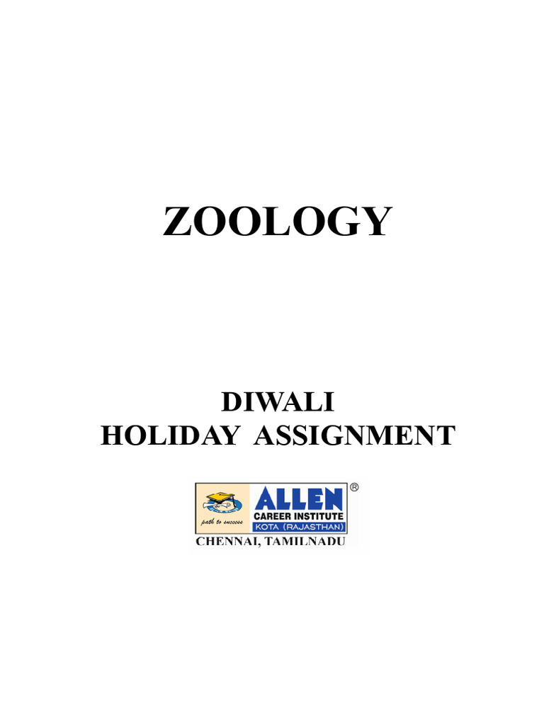 Zoology Holiday Assignment: Circulation | PDF | Atrium (Heart) | Diastole