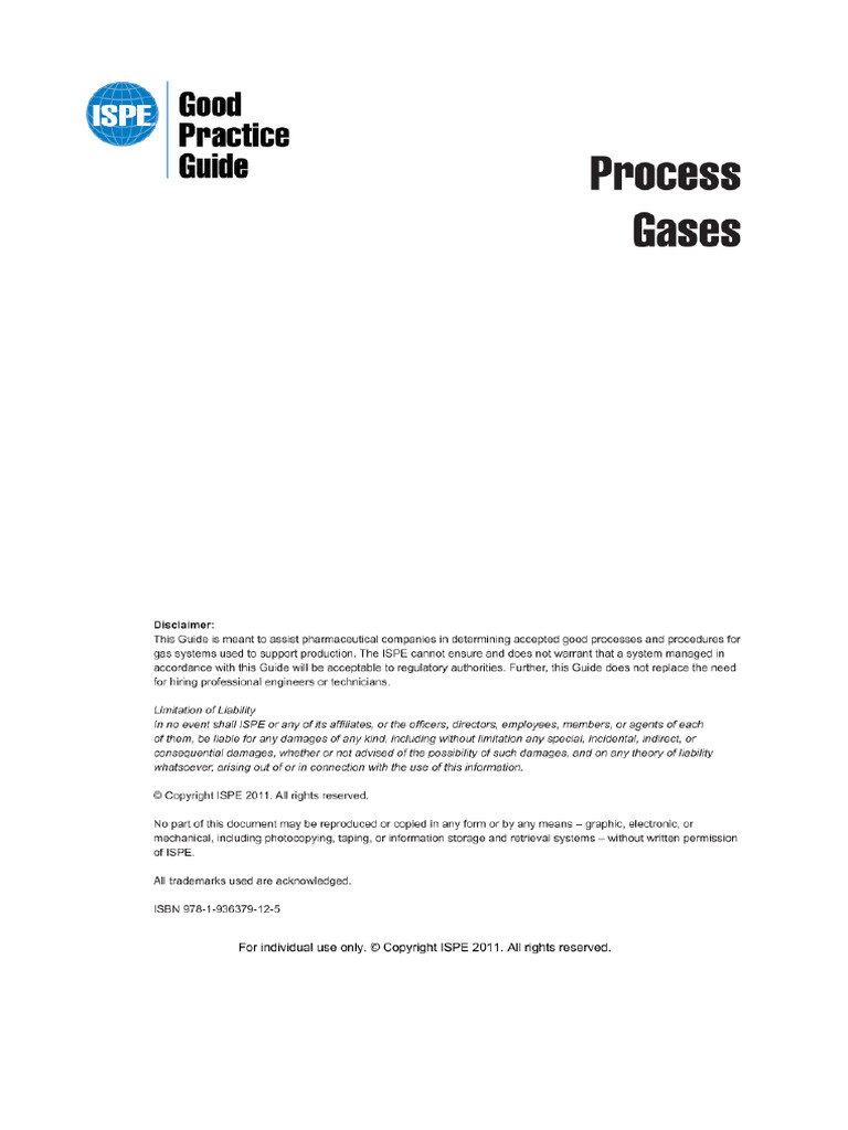 ISPE Process Gasses | PDF