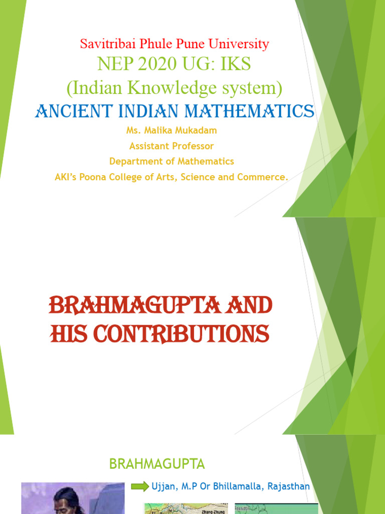 IKS - Ancient Indian Mathematics | PDF | Multiplication | Numbers