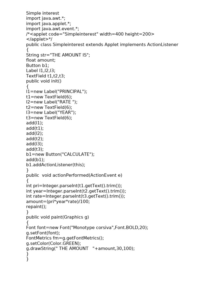 Simple Interest | PDF