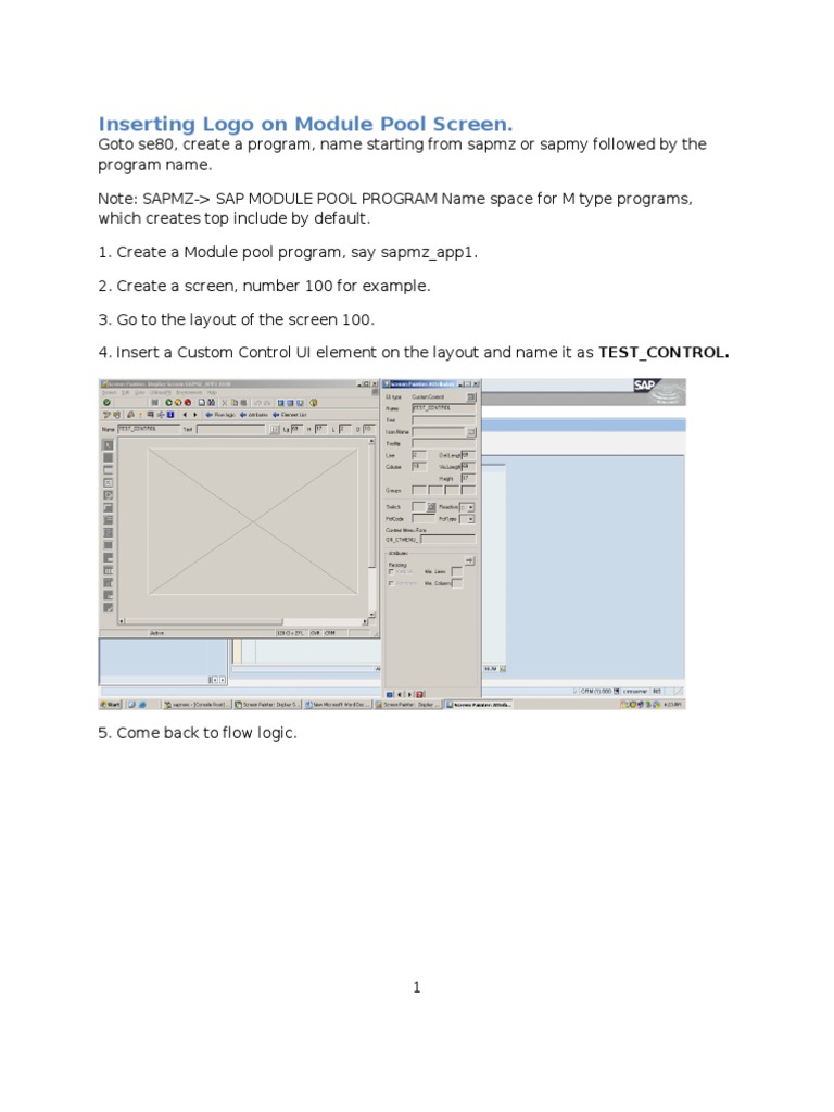Logo On Module Pool Screen | PDF | Software Development | Computer Engineering