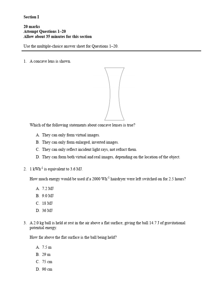 Girraween 2023 Physics Prelim Yearly & Solutions | PDF | Force | Electron