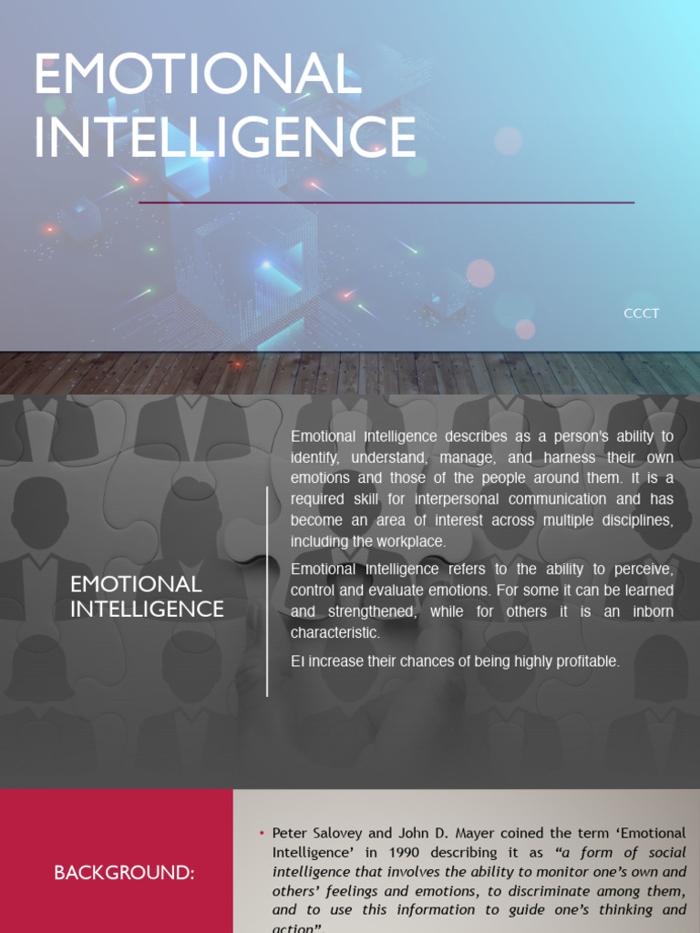 Understanding Emotional Intelligence in the Workplace | PDF | Emotional ...