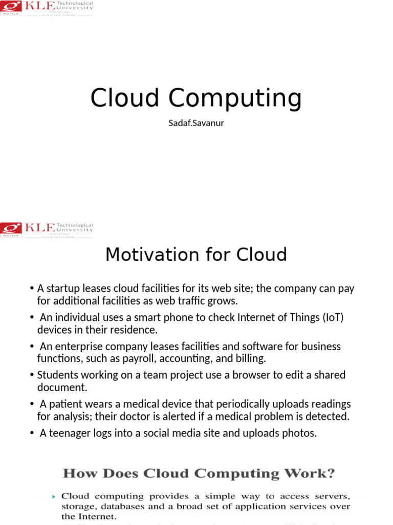 CC Unit 1. | PDF | Cloud Computing | Software As A Service