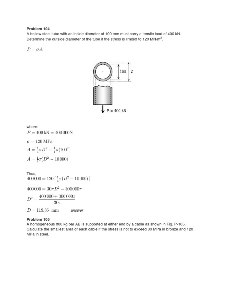 Strength of Materials | PDF | Stress (Mechanics) | Deformation ...