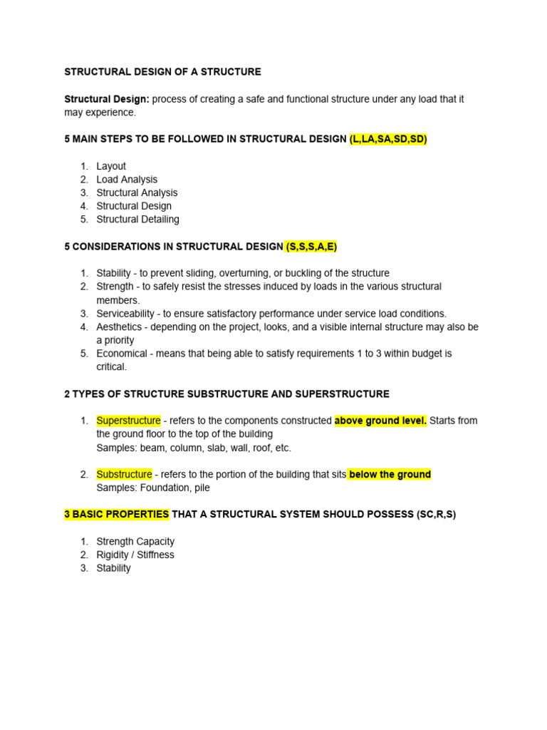 Structural Design Guide for Buildings | PDF | Foundation (Engineering ...