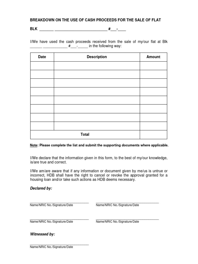 Use of Cash Proceeds | PDF