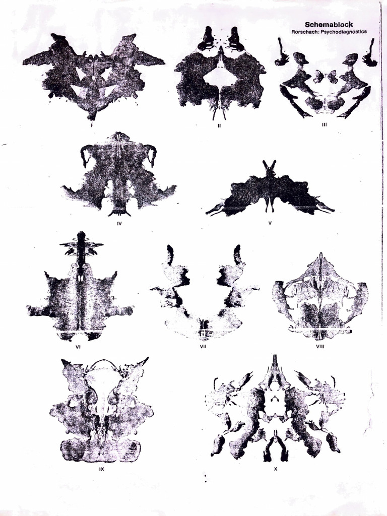 Rorschach Location Chart | PDF