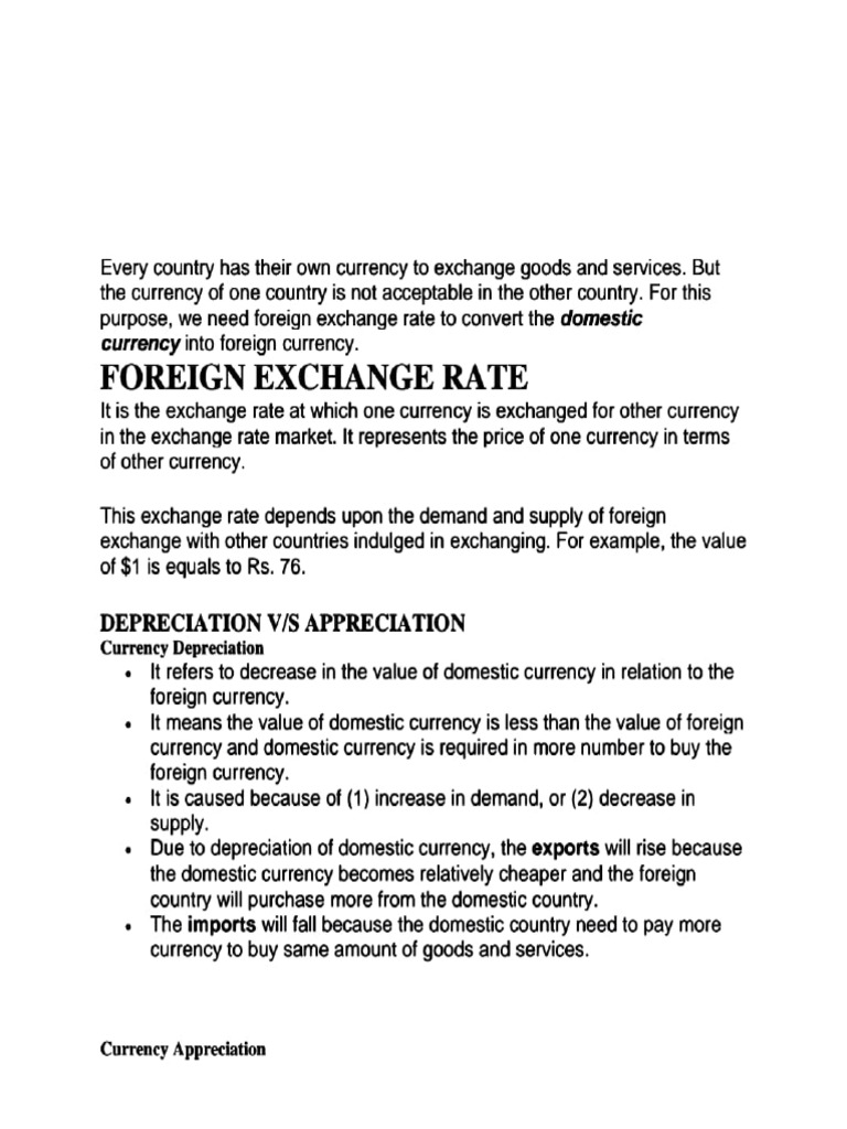 Forex Rate Notes | PDF