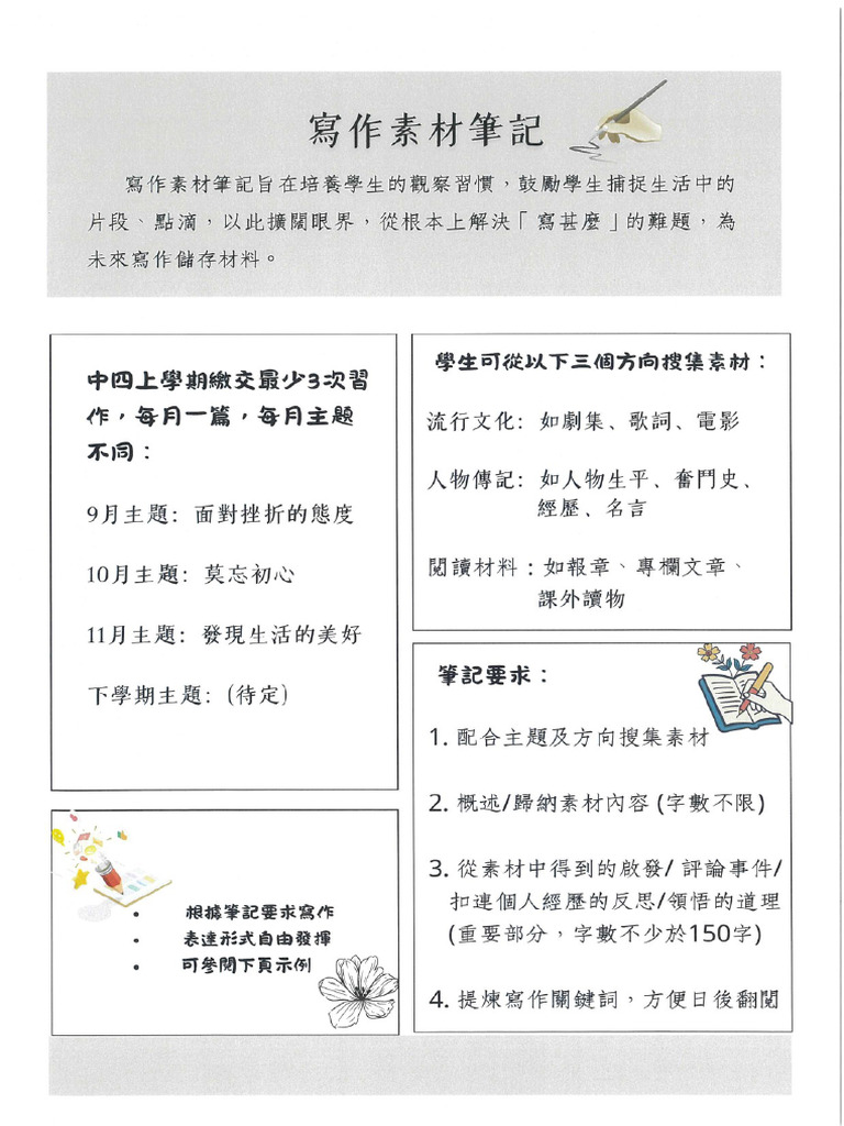 2526 寫作素材筆記 | PDF