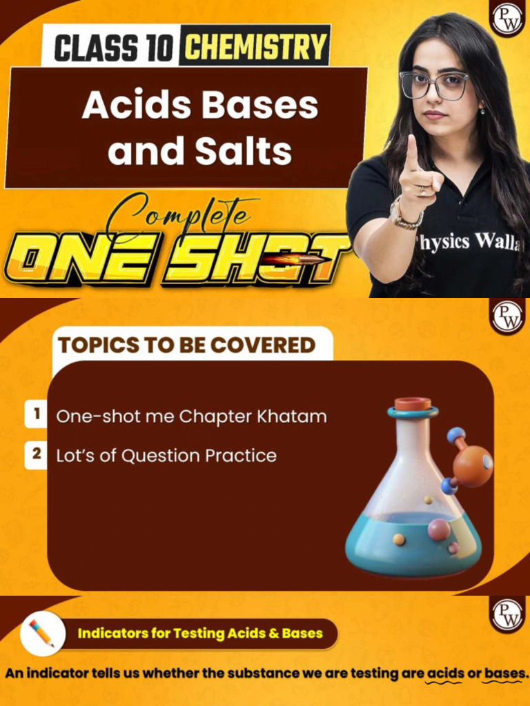 Acids, Bases and Salts - Class Notes | PDF