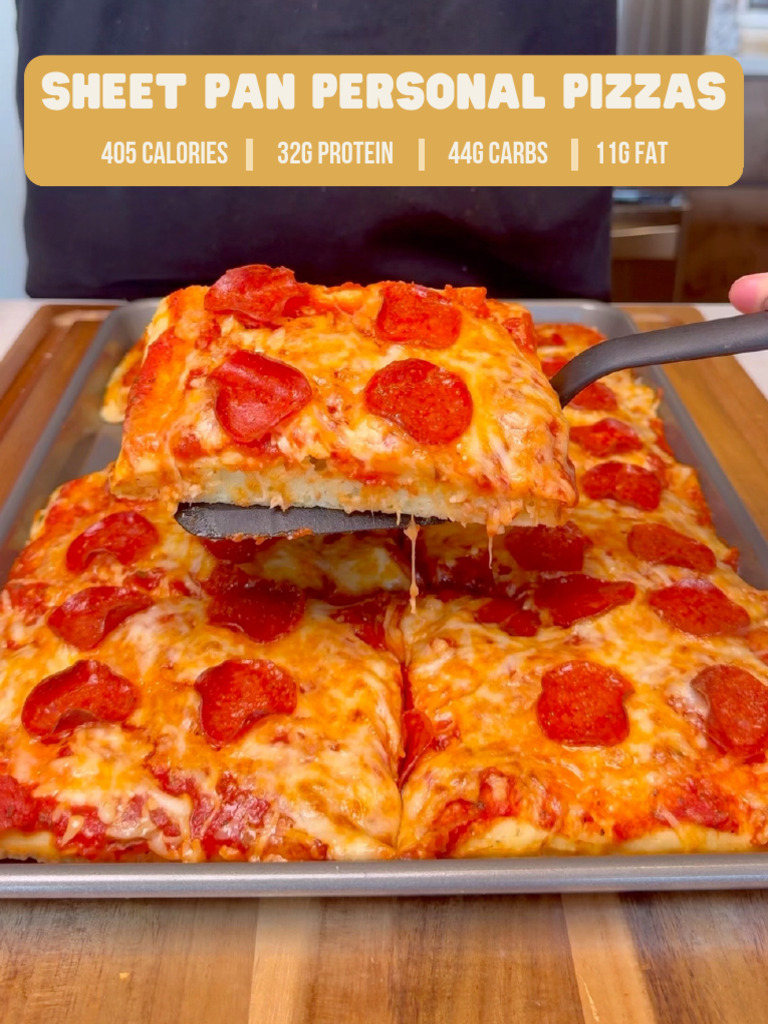 Sheet Pan Personal Pizza Recipe | PDF | Pizza | Flour